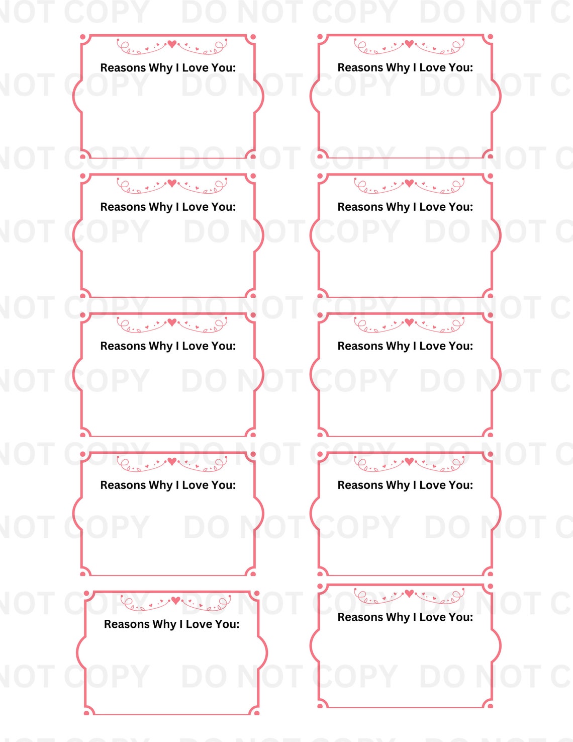 Customizable Reasons to Love A to Z Romantic Valentines Day Card ...