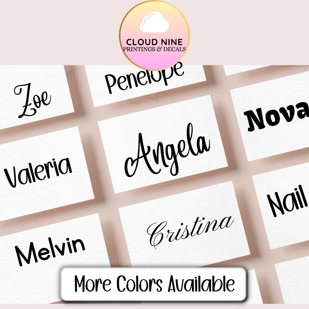 Name Decal Laptop Sticker Tumbler Waterproof Personalized Decal - Etsy