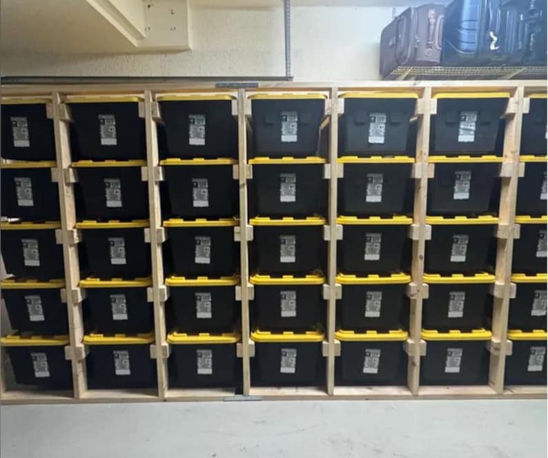 Tote Rack Calculator & Plans, Custom Configurator, Excel Smart Sheet ...