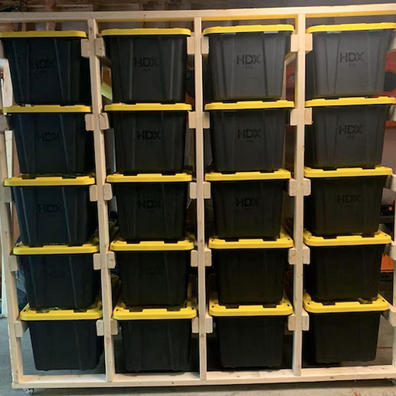 Hdx Storage Bin Rack - Etsy