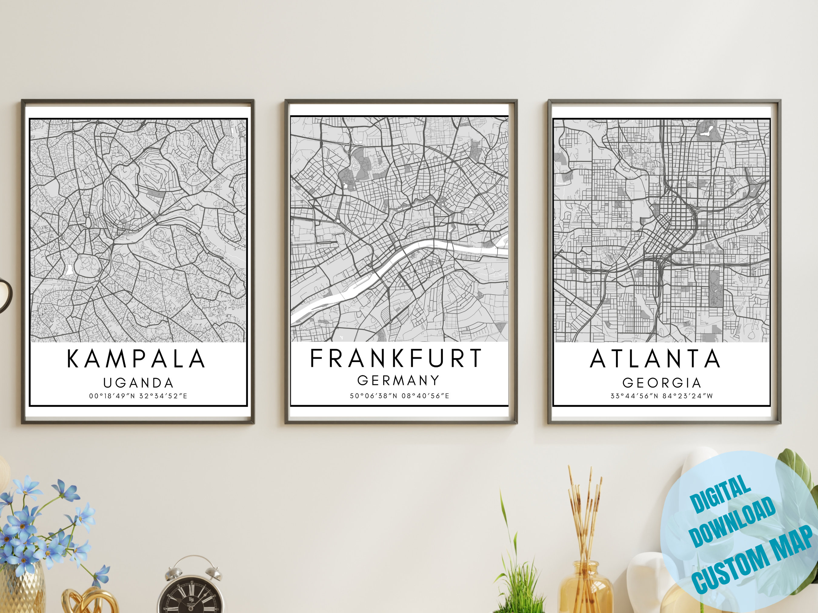 Where We Met Couple Map Custom Engagement Gift for Boyfriend Girlfriend ...