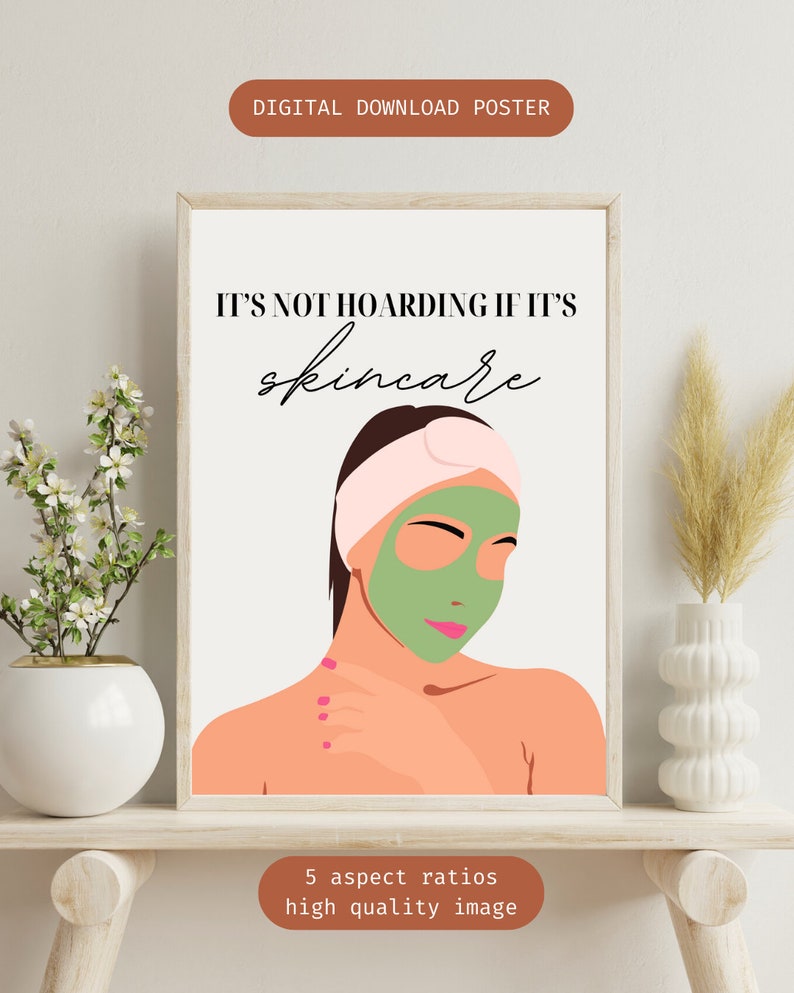 Skincare Routine Poster: Esthetician Salon & Spa Decor (digital File ...