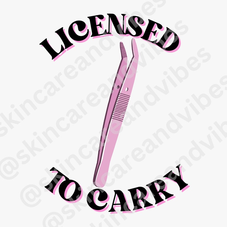 Licensed to Carry Tweezer SVG PNG | Digital Download for Wax ...