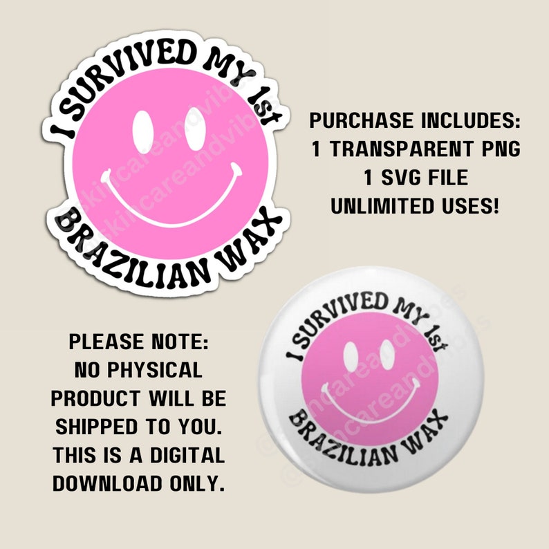 I Survived My First Brazilian Wax SVG | Wax Babe Cosmetologist ...