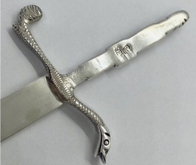Vintage Sterling Silver 6.25-inch Sword Dagger Letter Opener With Incan ...