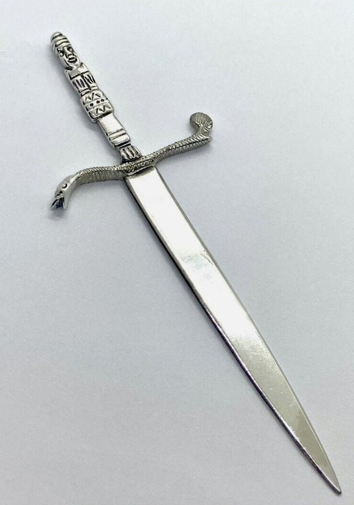 Vintage Sterling Silver 6.25-inch Sword Dagger Letter Opener With Incan ...
