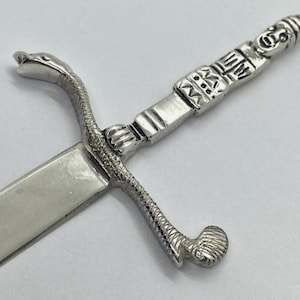 Vintage Sterling Silver 6.25-inch Sword Dagger Letter Opener With Incan ...
