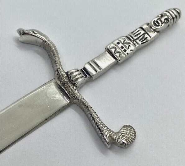 Vintage Sterling Silver 6.25-inch Sword Dagger Letter Opener With Incan ...