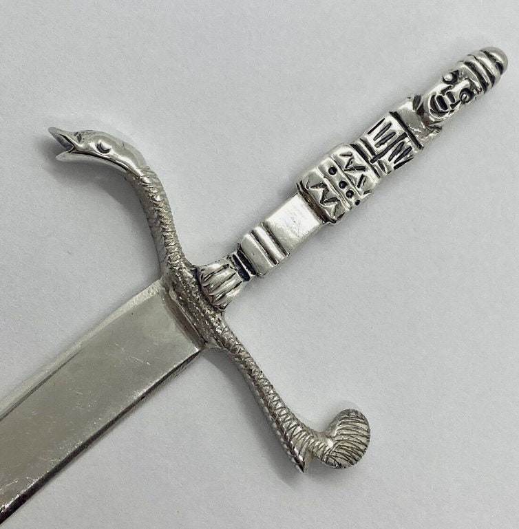 Vintage Sterling Silver 6.25-inch Sword Dagger Letter Opener With Incan ...