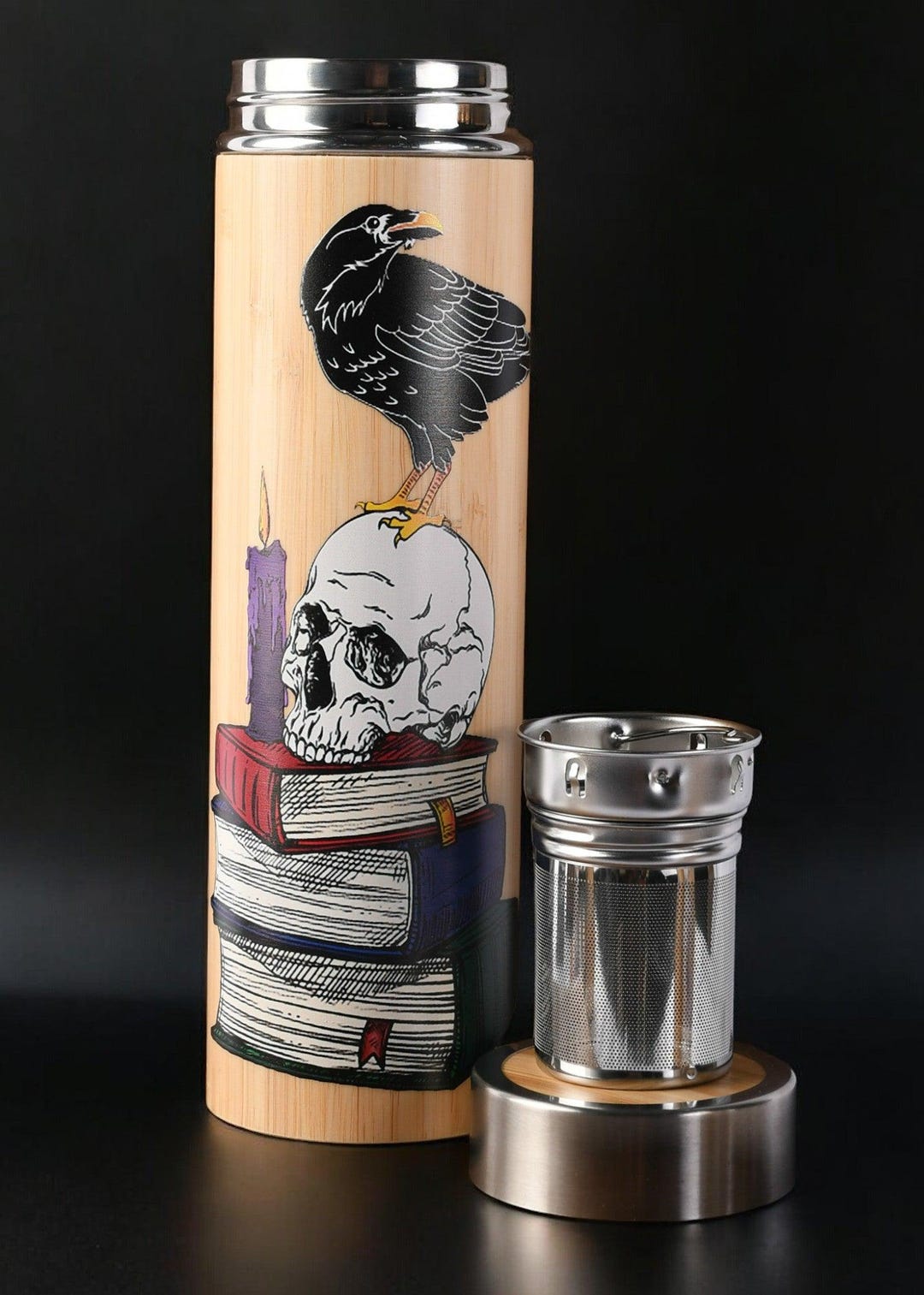 Raven Tea Thermos - Etsy
