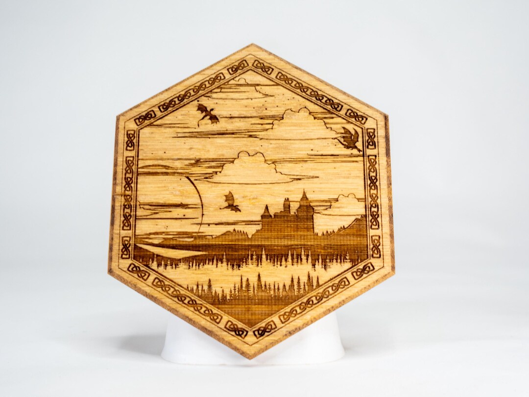 Fantasy Landscape Shield - Etsy