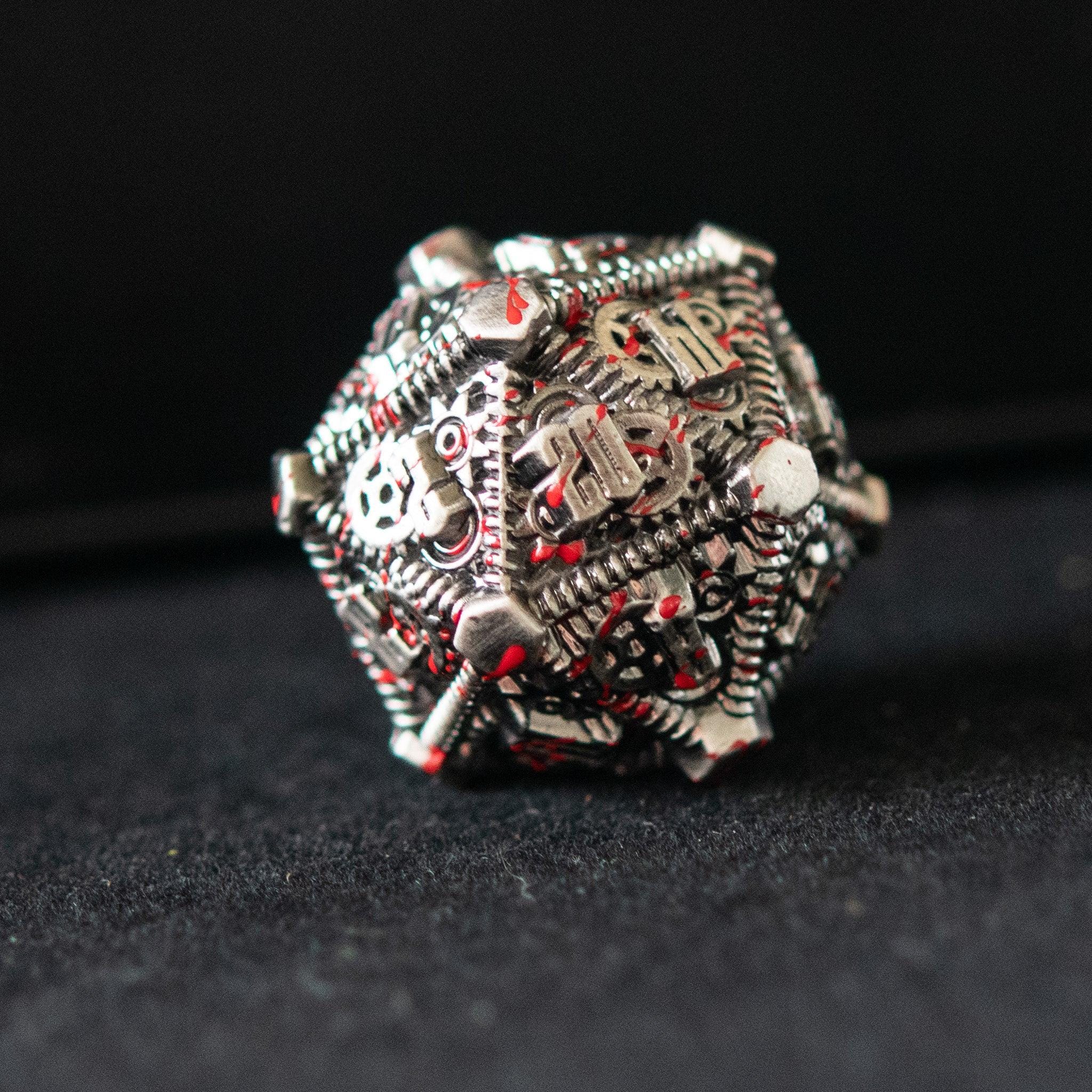 Blood Splatter Weird West Wasteland Metal Dice Set - Etsy