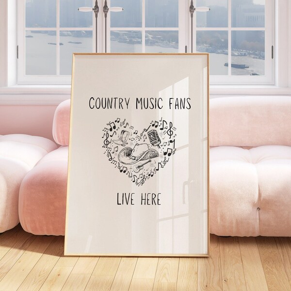 Country Music Poster - Etsy