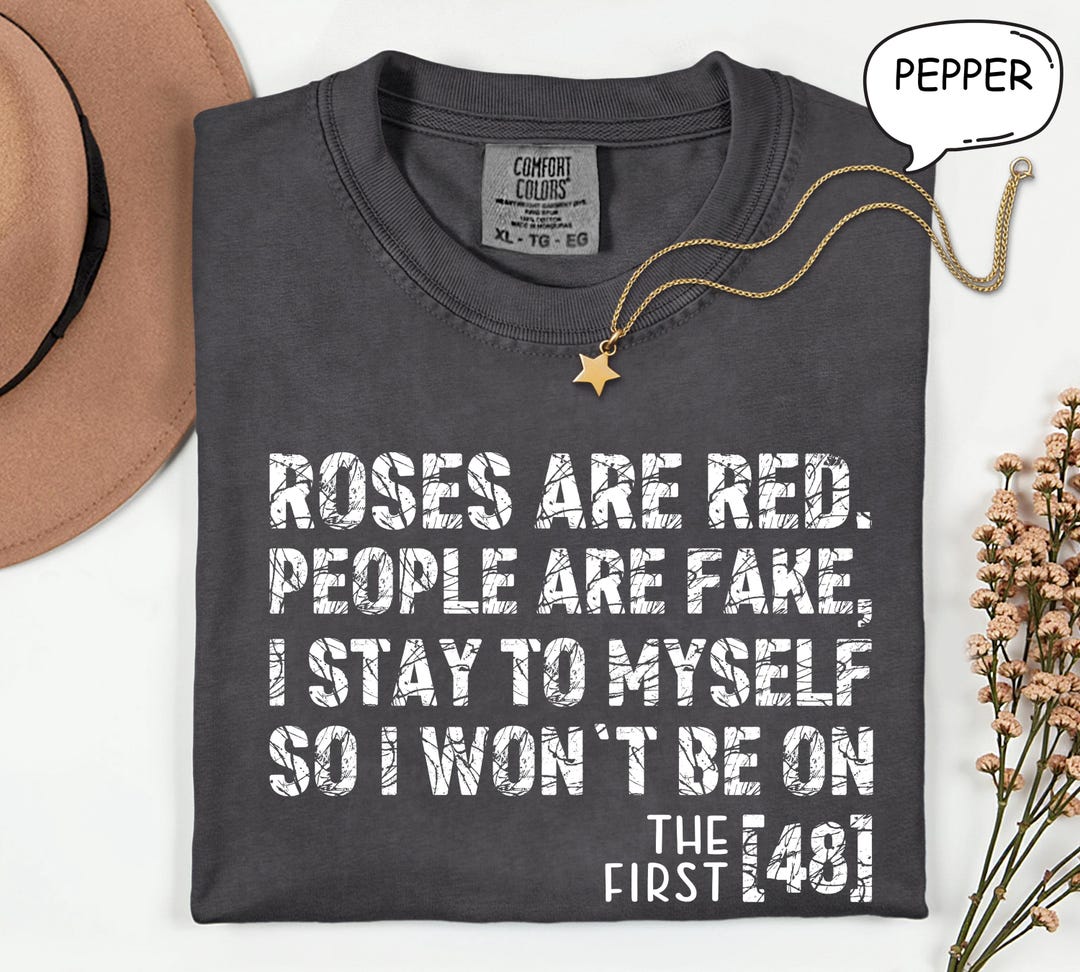 Roses Are Red True Crime Comfort Colors T-shirt, Introvert Tee - Etsy