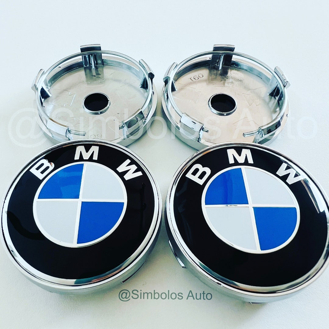 Set of 4 BMW Logo Hub Caps 60mm Rim Wheel Center Hubcap Auto Clip NEW ...