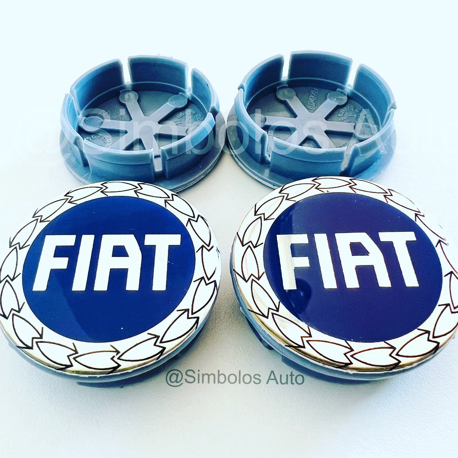 Set of 1PC 120mm FIAT Car Front Bonnet Grill Logo Hood Emblem Badge ...