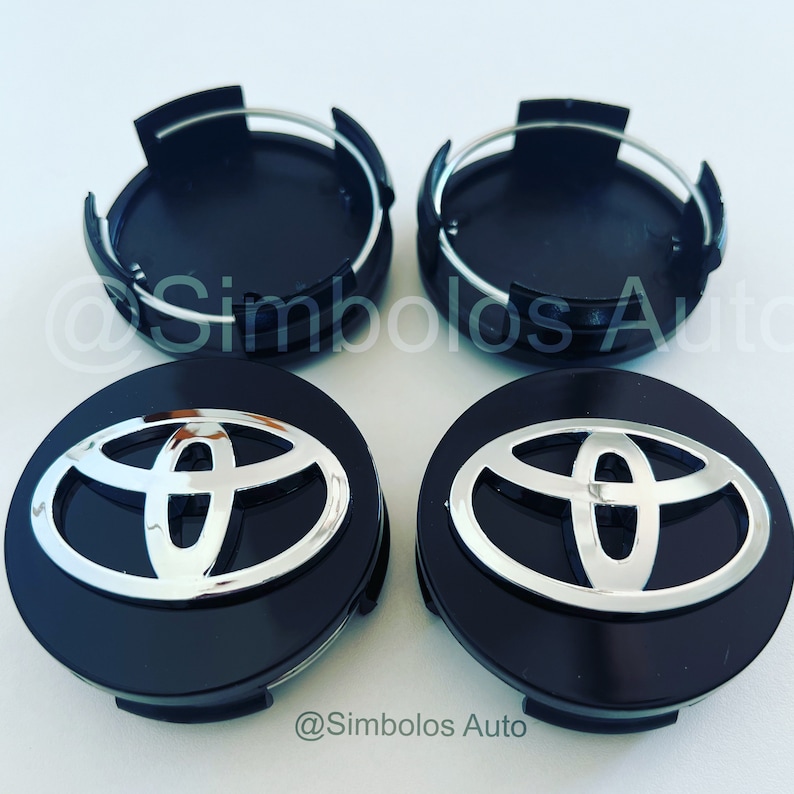 Set of 4 Toyota Logo Hub Caps 57mm 60mm 62mm Rim Wheel Center Hubcap ...