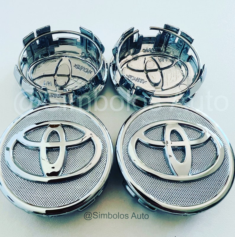 Set of 4 Toyota Logo Hub Caps 57mm 60mm 62mm Rim Wheel Center Hubcap ...