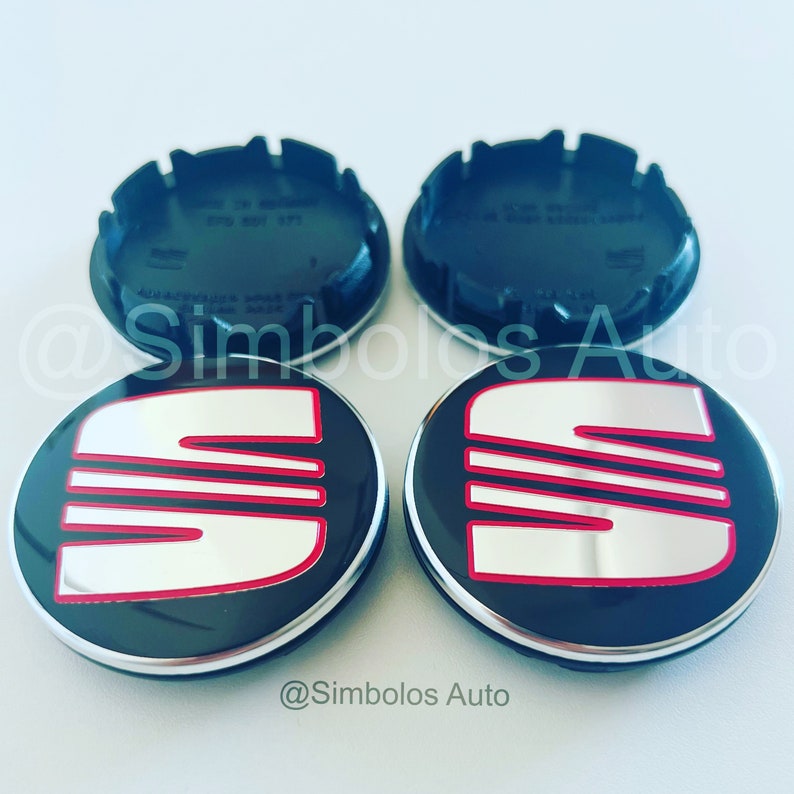 Set of 4 Seat Logo Hub Caps 56mm 60mm 63mm Rim Wheel Center Hubcap Auto ...