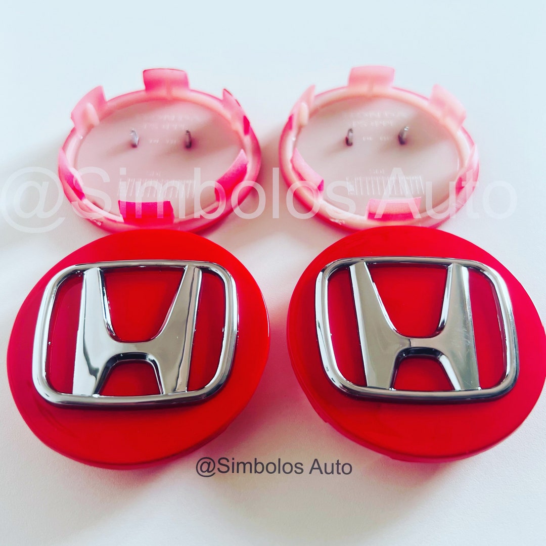 Set of 4 Honda Logo Hub Caps 58mm 69mm Rim Wheel Center Hubcap Auto ...