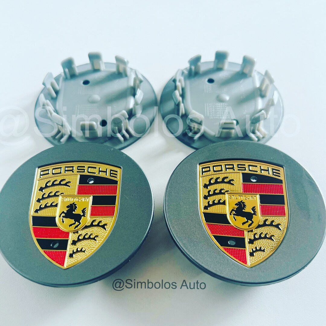 Set of 4 Porsche 911 Cayman Boxster Cayenne Panamera Macan Hubcaps Auto ...