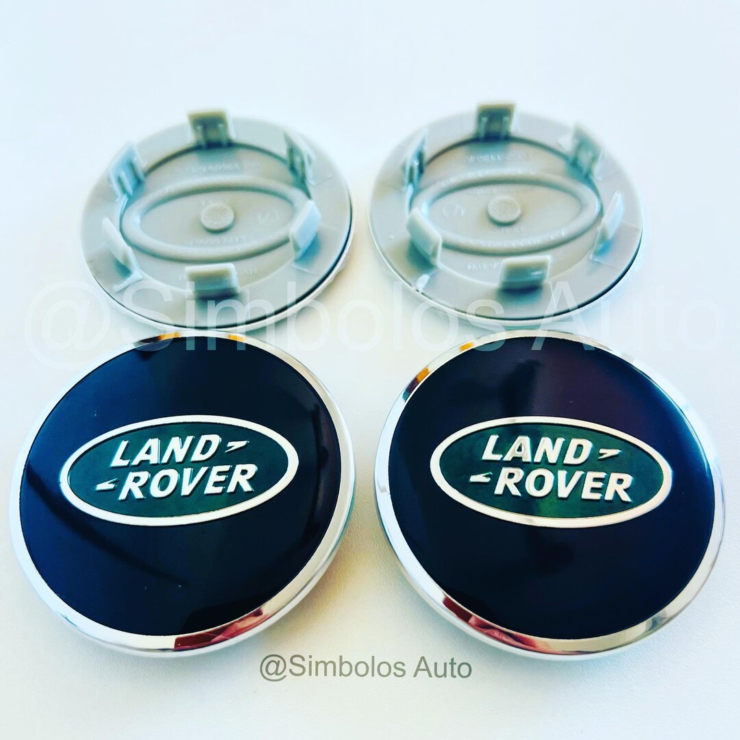 Set of 4 Land Rover Logo Hub Caps 63mm Rim Wheel Center Hubcap Auto ...