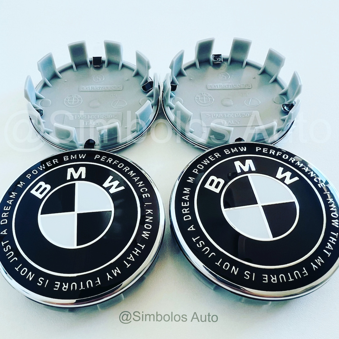 Set of 4 BMW Logo Hub Caps 68mm Rim Wheel Center Hubcap Auto Clip NEW ...