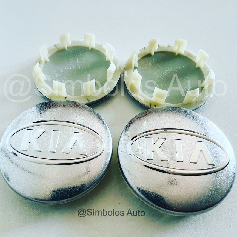 Set of 4 KIA Logo Hub Caps 58mm Rim Wheel Center Hubcap Auto Clip NEW ...