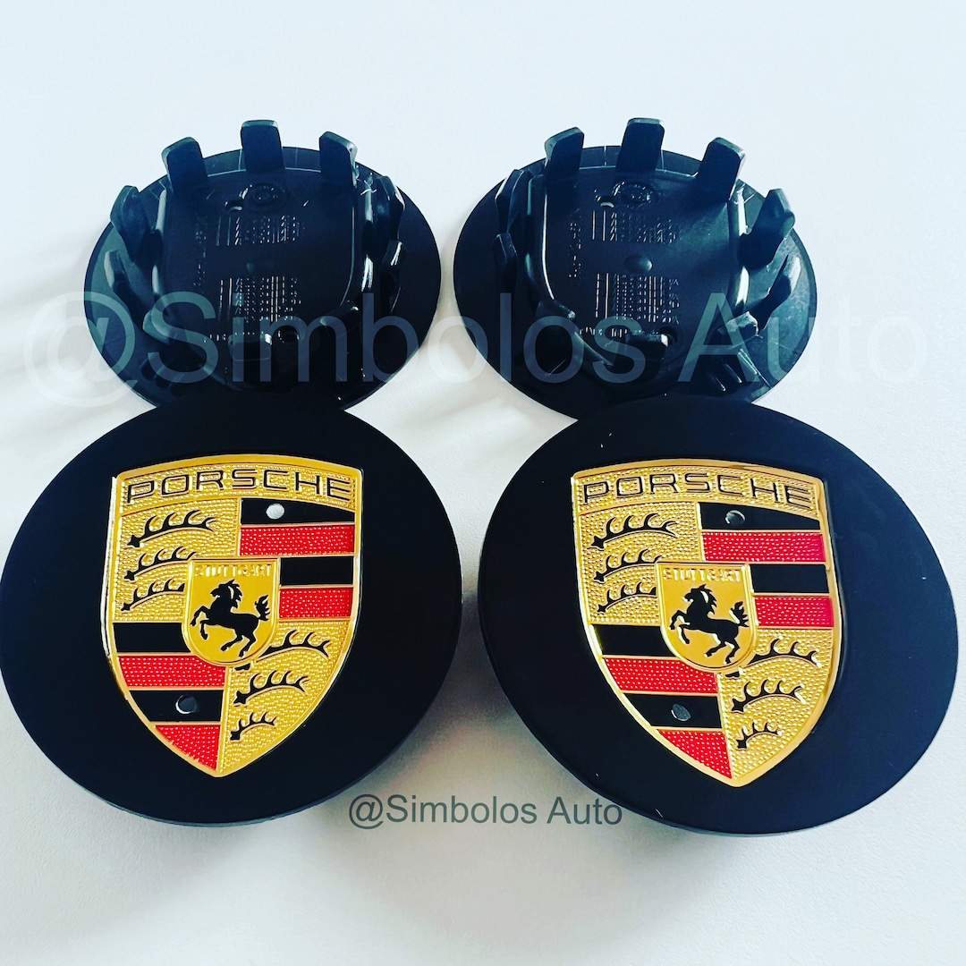 Set of 4 Porsche 911 Cayman Boxster Cayenne Panamera Macan Hubcaps Auto ...