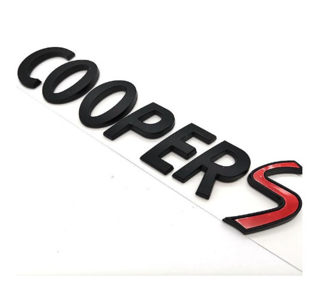 Lettering Mini Cooper S Logo Hub Caps 54mm 56mm Rim Wheel Center Hubcap ...