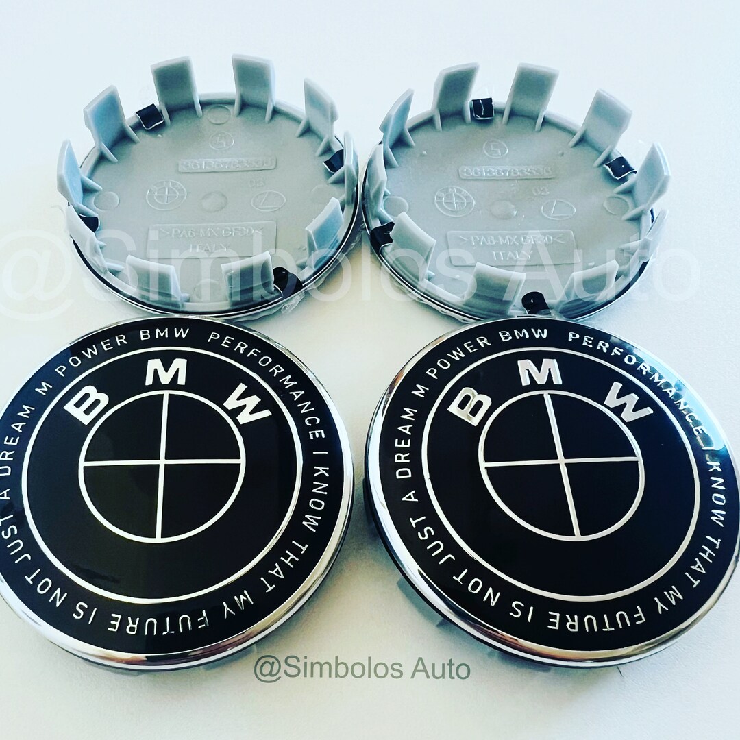 Set of 4 BMW Logo Hub Caps 68mm Rim Wheel Center Hubcap Auto Clip NEW ...