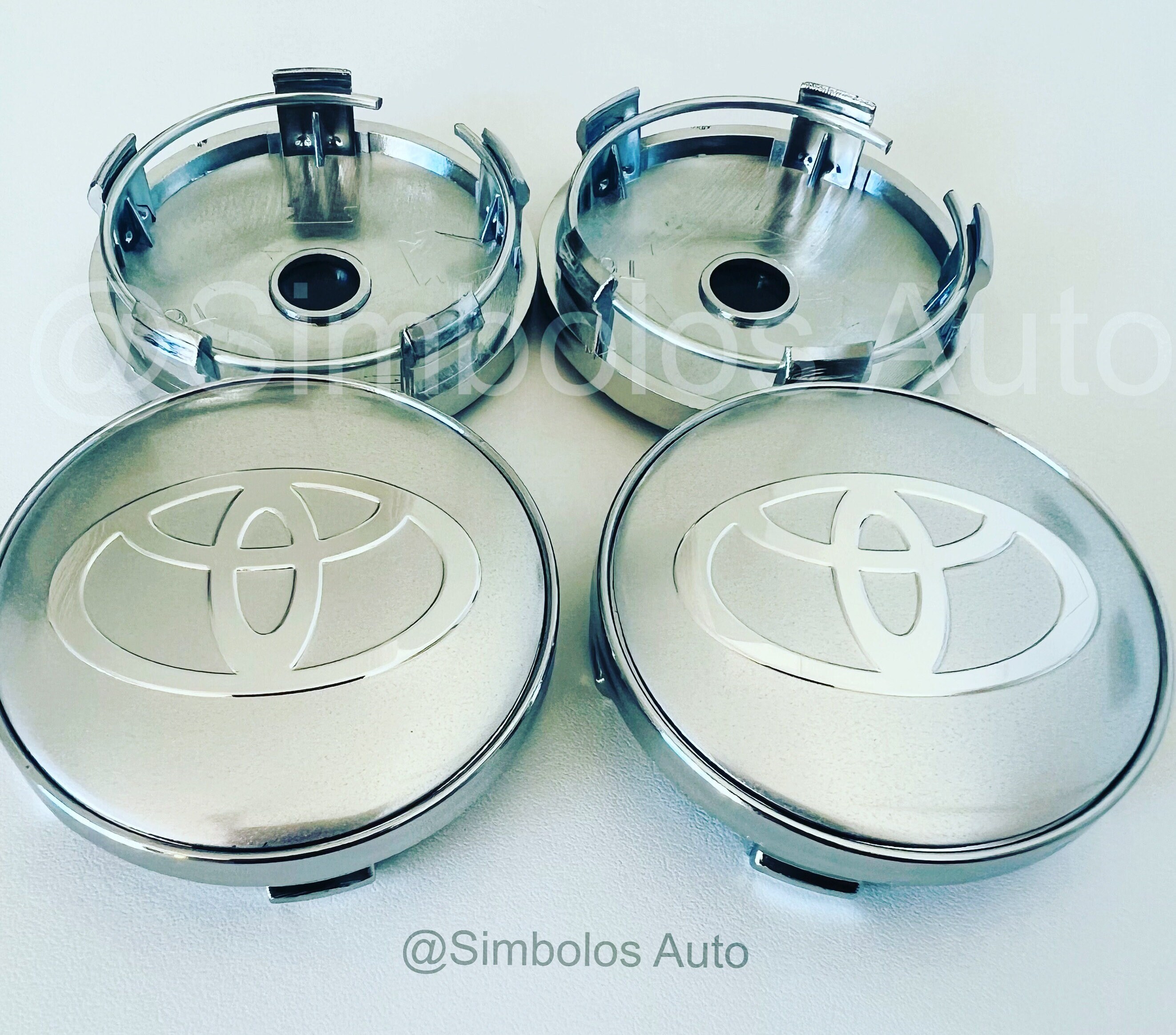 Set of 4 Toyota Logo Hub Caps 57mm 60mm 62mm Rim Wheel Center Hubcap ...