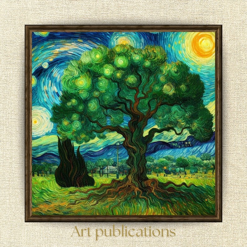 Tree of Life by Van Gogh Art Digital Download Print or Download, Van ...