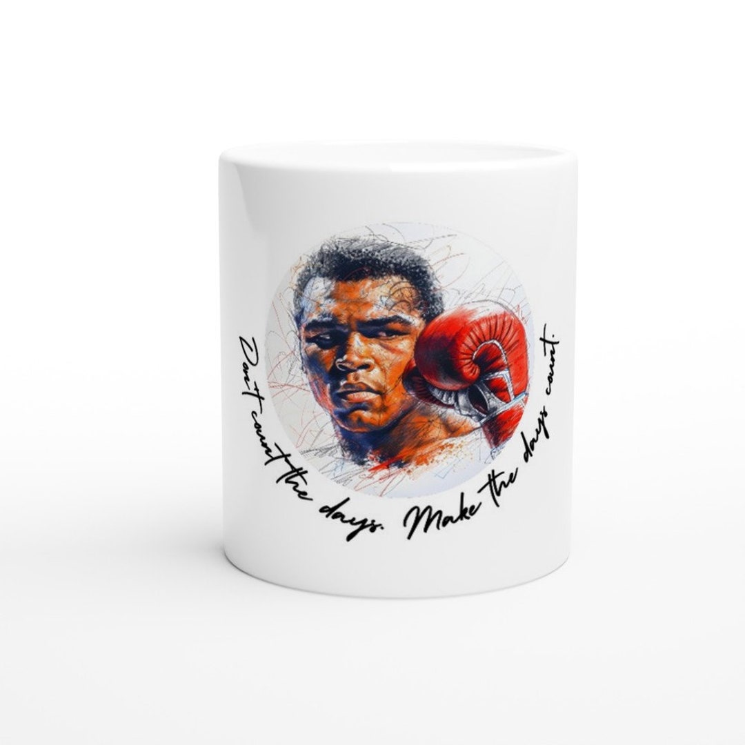 Iconic Muhammad Ali Mug, Collectible Ceramic Cup, Boxing Champion Gift ...