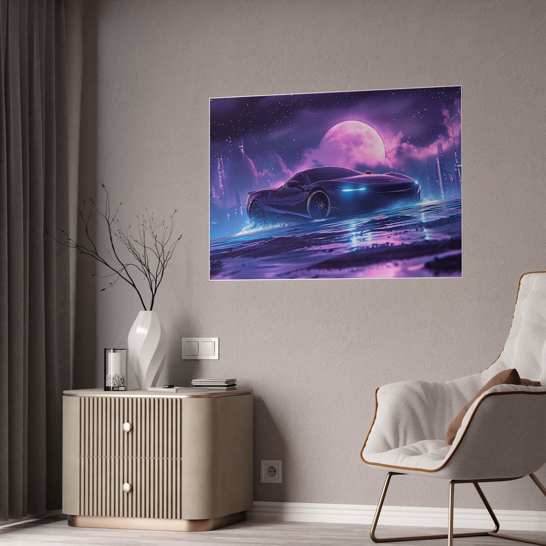Cyberpunk NSX Gloss Poster | Acura | Cyberpunk | Acura NSX | Cyberpunk ...