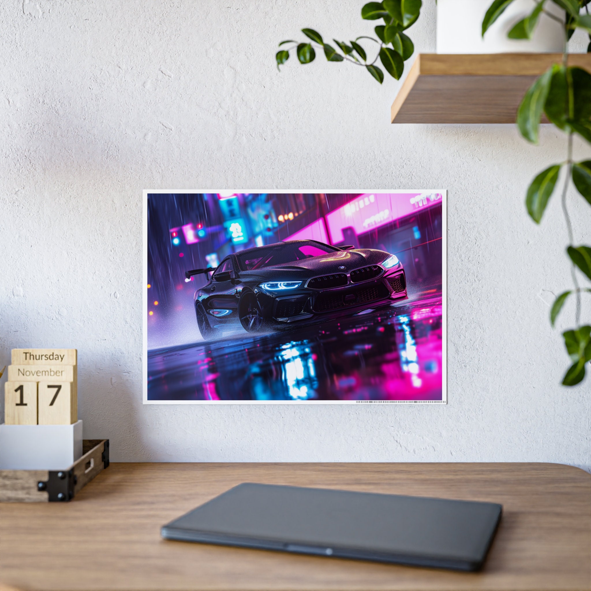 M8 Competition Gloss Poster | BMW | BMW M8 | BMW Drifting | Cyberpunk ...