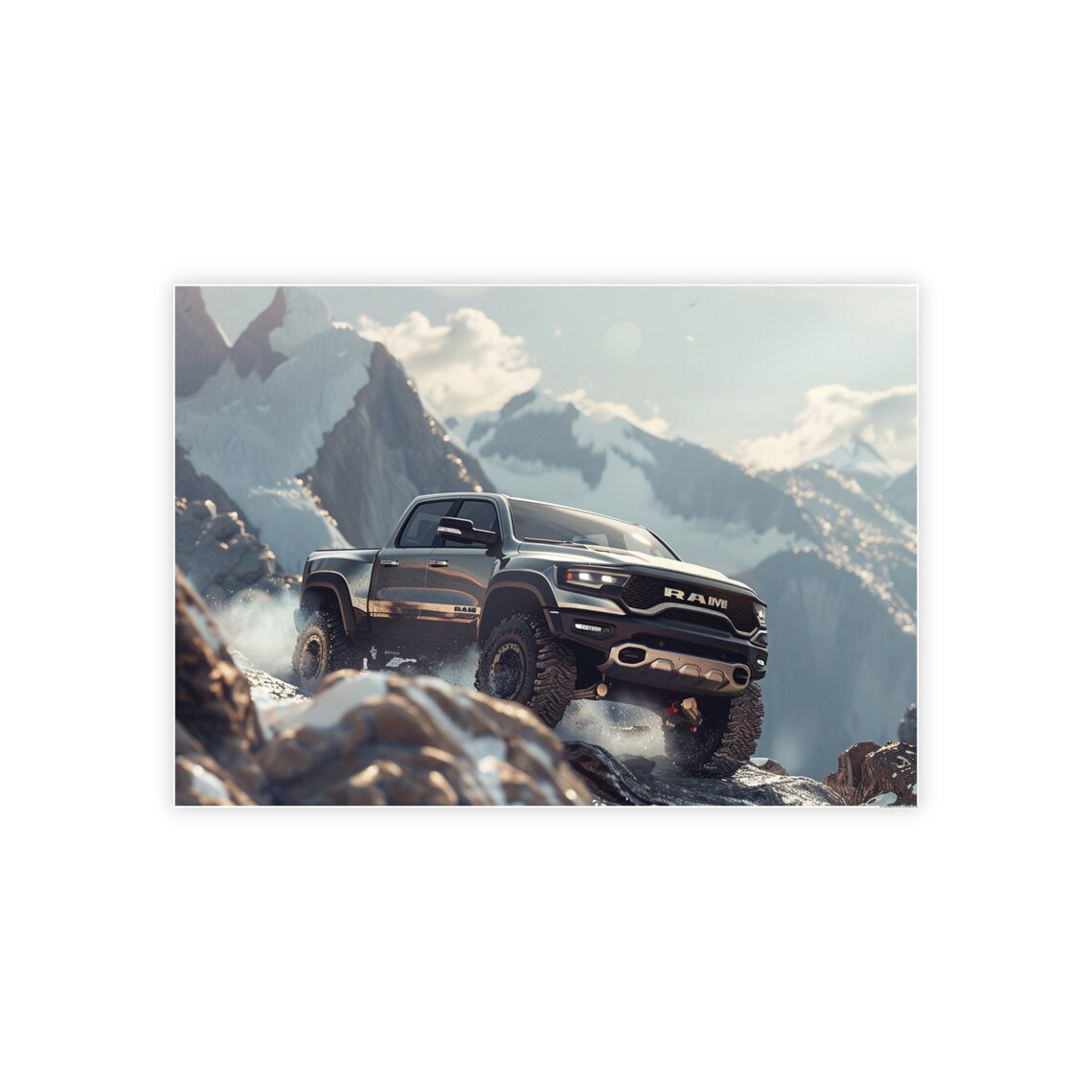 TRX Mountainside Gloss Poster| Ram| Ram TRX| Off-road| Mountain ...