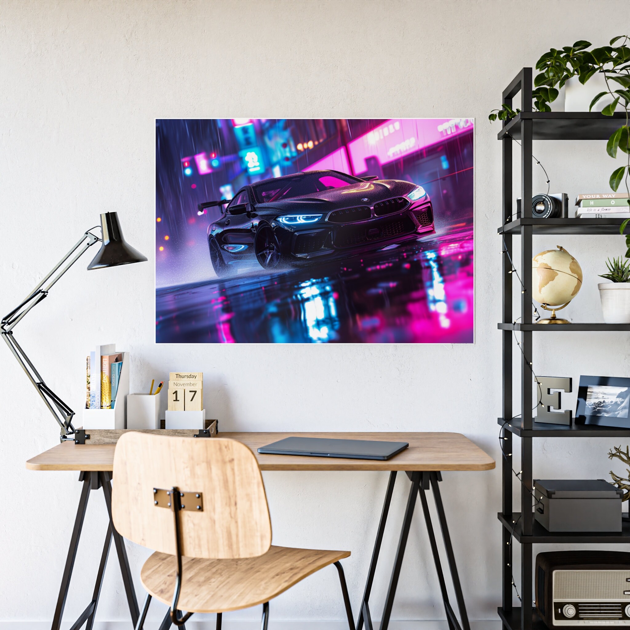 M8 Competition Gloss Poster | BMW | BMW M8 | BMW Drifting | Cyberpunk ...