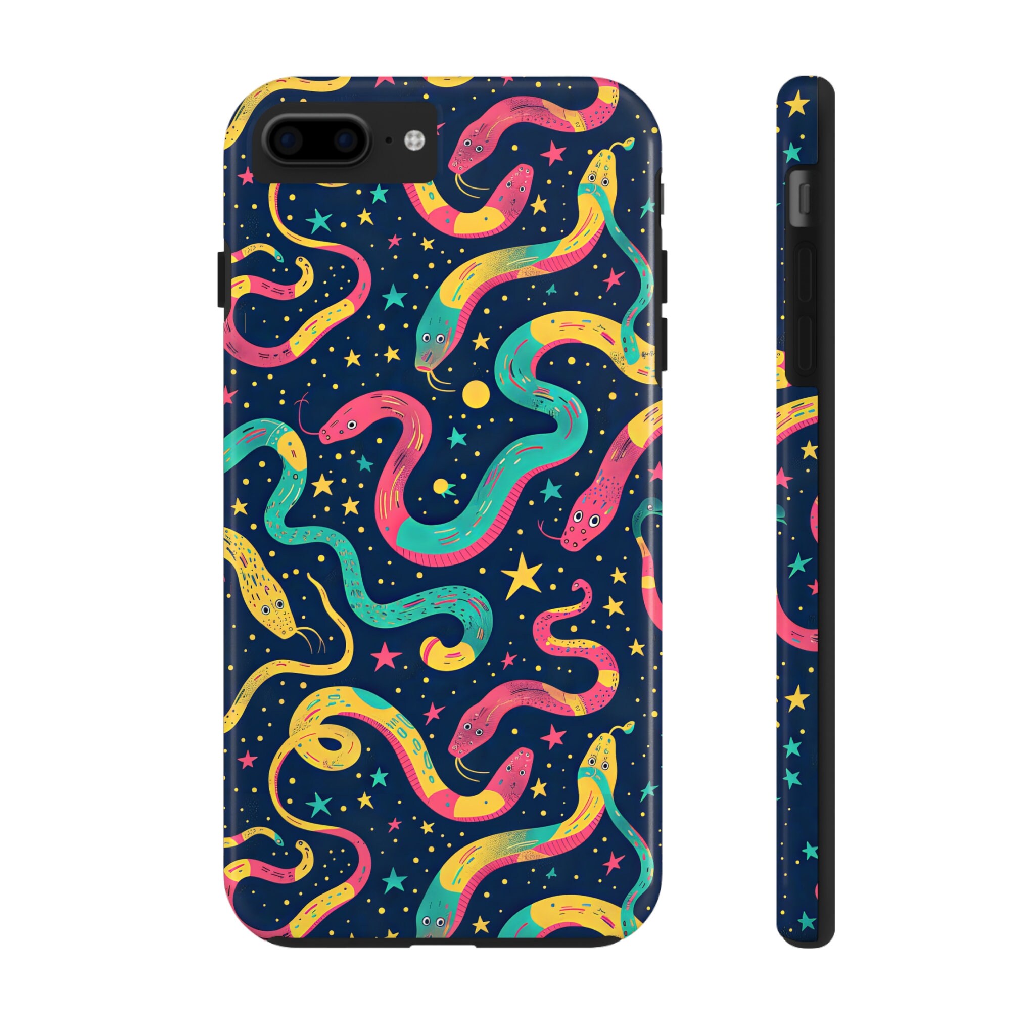 Colorful Serpent Snakes in Outerspace Phone Case for iPhone 15, 14, 13 ...