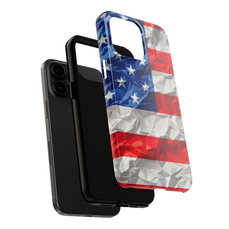 USA Flag Patriotic American Phone Case Casing for iPhone 15, 14, 13, 12 ...