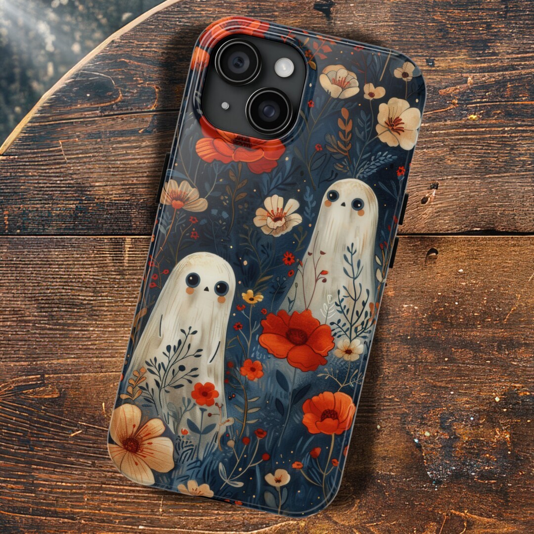 Floral Ghost Meadow Scary Gothic Trend Viral Halloween Phone Case for ...