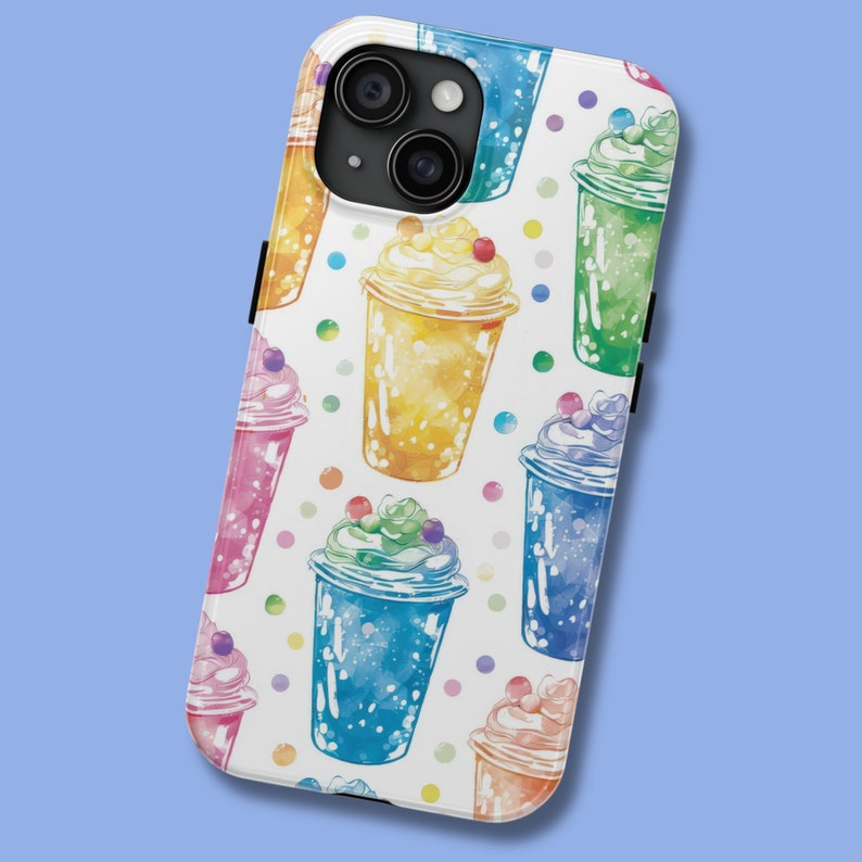 Pastel Color Boba Bubble Summer Drinks Cute Aesthetic Phone Case for ...