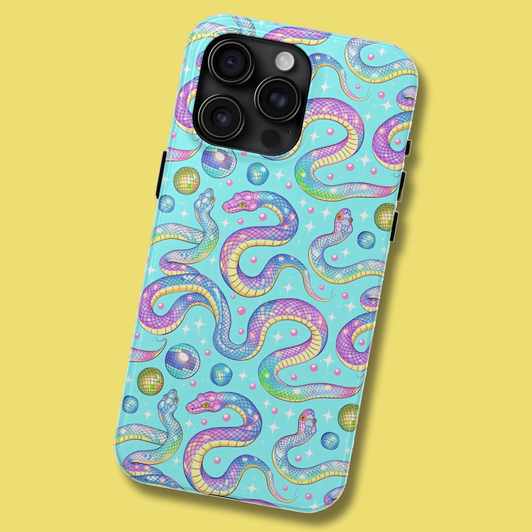 Disco Snakes in Pastel Dark Academia Phone Case Gothic Gift Snake Lover ...