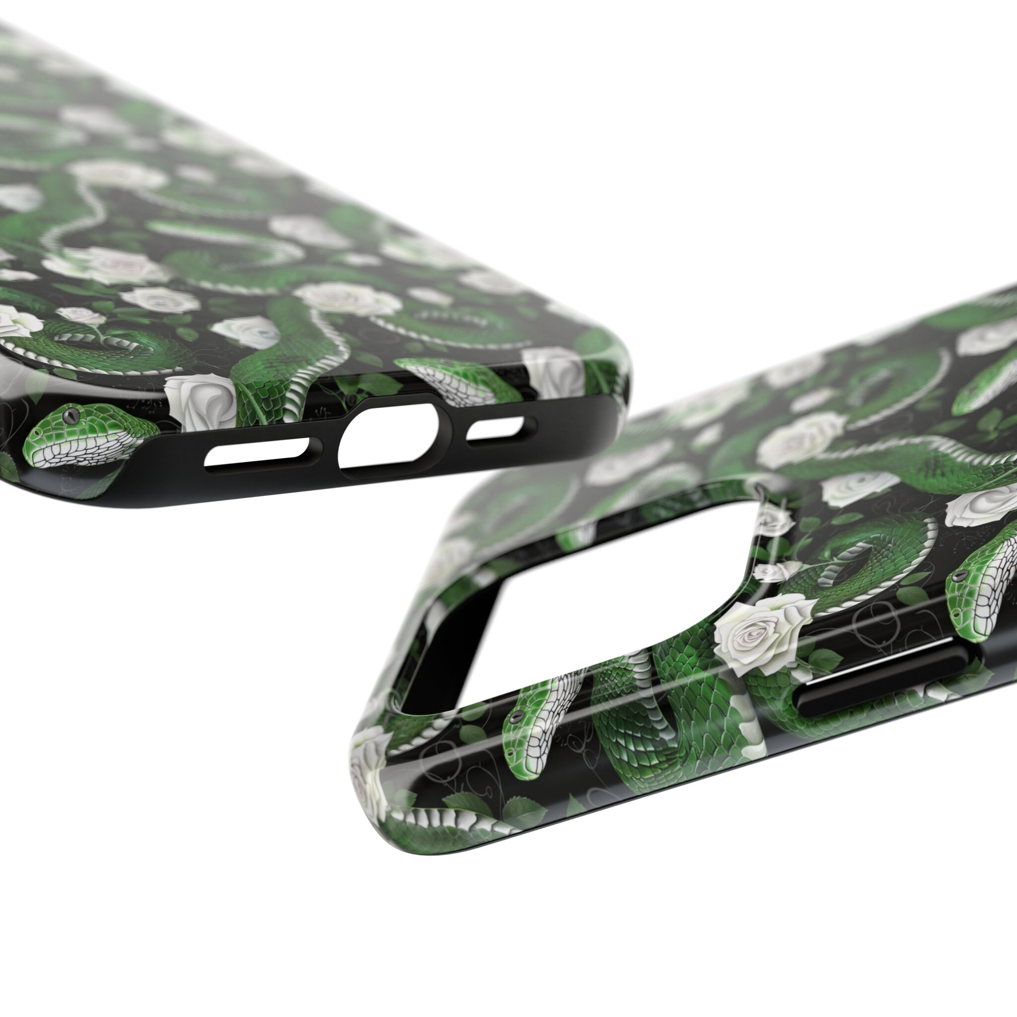 Snakes and White Roses Dark Academia Phone Case Gothic Gift Snake Lover ...