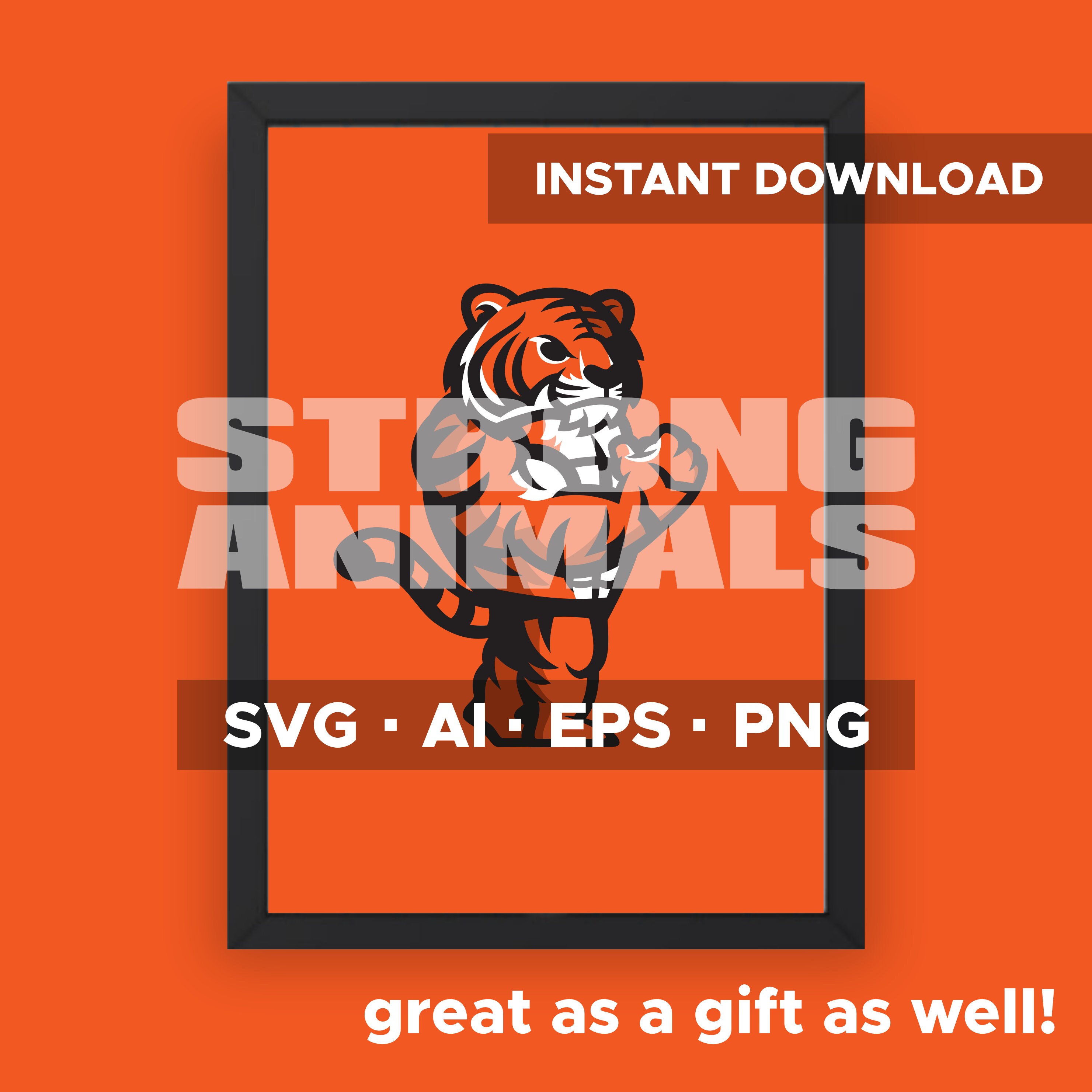 Bodybuilder Tiger SVG, EPS, PNG Instant Download Be Strong - Etsy