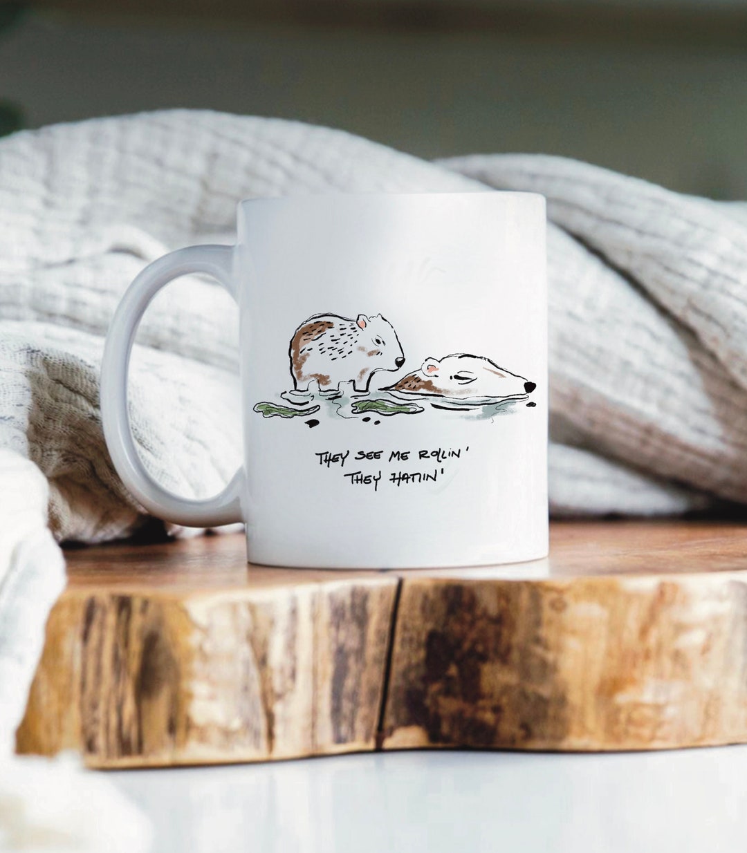 Capybara Funny Mug Meme Capybara Printed Mug Jungle Guinea Pig Ticket ...
