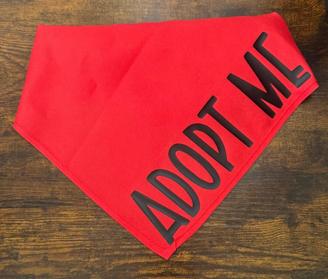 Adopt Me - Adopt Me Foster Pet Bandana - Triangle Tie on - 26"/31.5" - Etsy