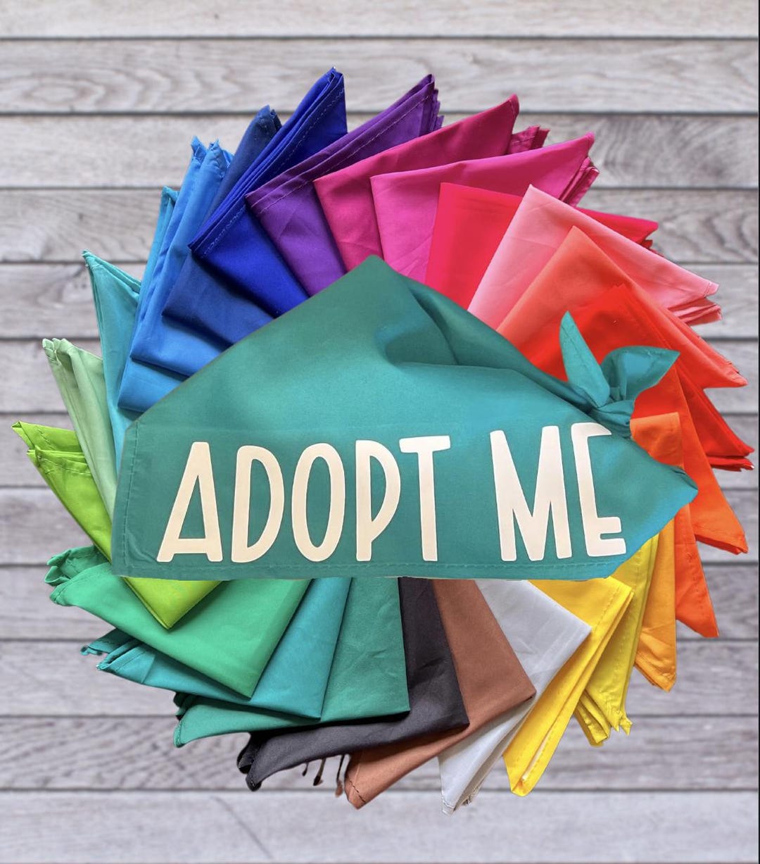 Adopt Me - Adopt Me Foster Pet Bandana - Triangle Tie on - 26"/31.5" - Etsy
