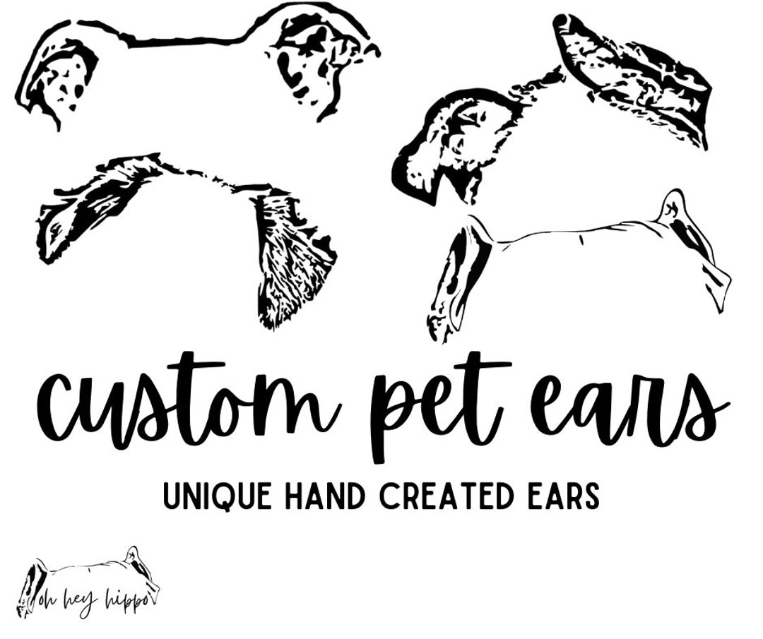 Custom Pet Ears Vinyl Decal - Etsy