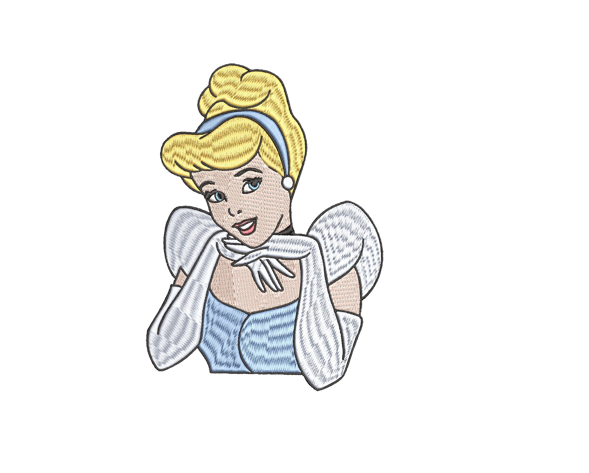 Cinderella Princess Embroidery Design PES File Machine Embroidery ...